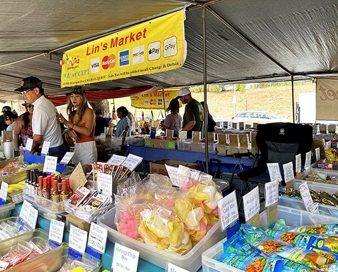 Lin's Market offers a feast of local treats and snacks &ndash; where sampling is an art form and willpower goes to die.