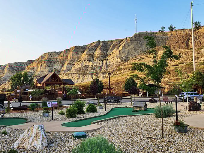 Mini golf with a majestic backdrop? Little Bully Pulpit proves that even putting practice deserves a dramatic setting worthy of a Western epic.