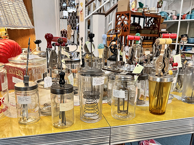 A miniature museum of childhood where model cars and vintage board games await their next adventure. Every shelf holds someone's cherished memory.