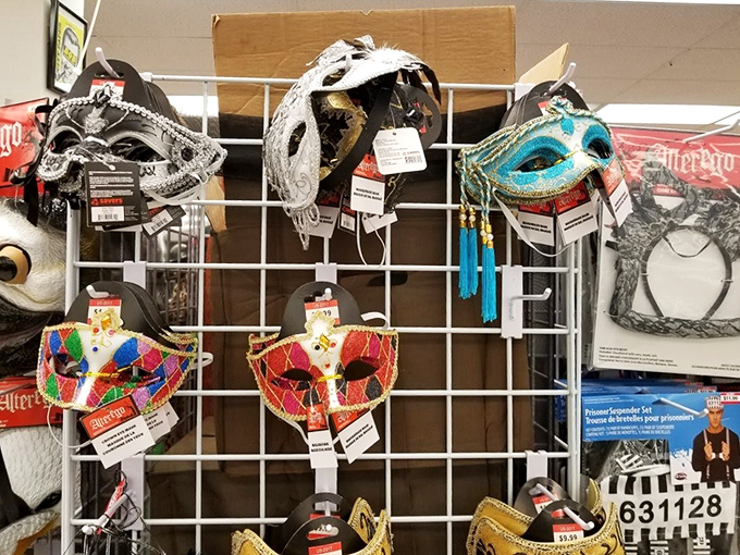 Masquerade masks that whisper of past celebrations and future costume parties. Halloween planning in July? You're among friends here.