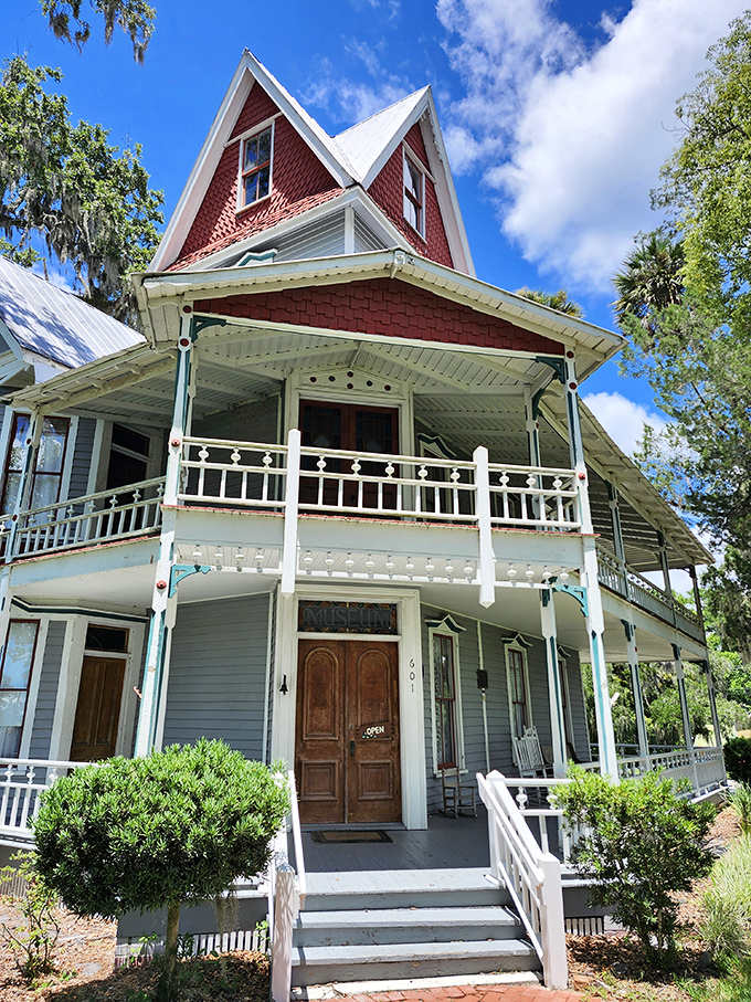 The Victorian-era May-Stringer House whispers tales from Brooksville's past, its wraparound porch practically begging for rocking chairs and sweet tea. 