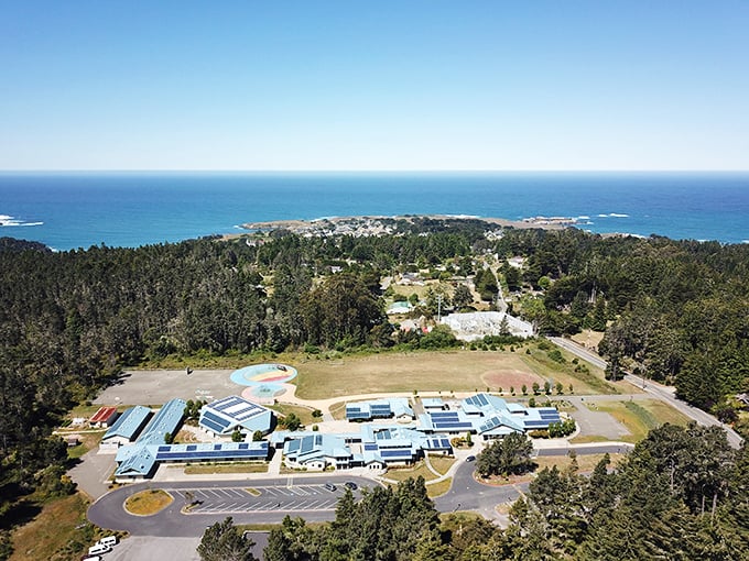 Point Cabrillo Lighthouse stands like a maritime sentry, guiding ships and photographers alike to one of California's most picturesque spots.