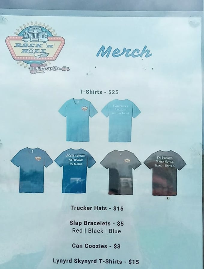 Rock 'N' Roll Drive-In merchandise lets you take home a piece of this retro experience you'll want to remember.