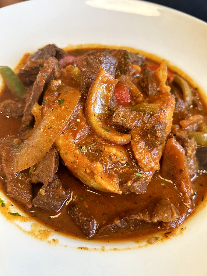 A stew so rich and hearty, it could probably pay your rent and still have enough left over for dessert.