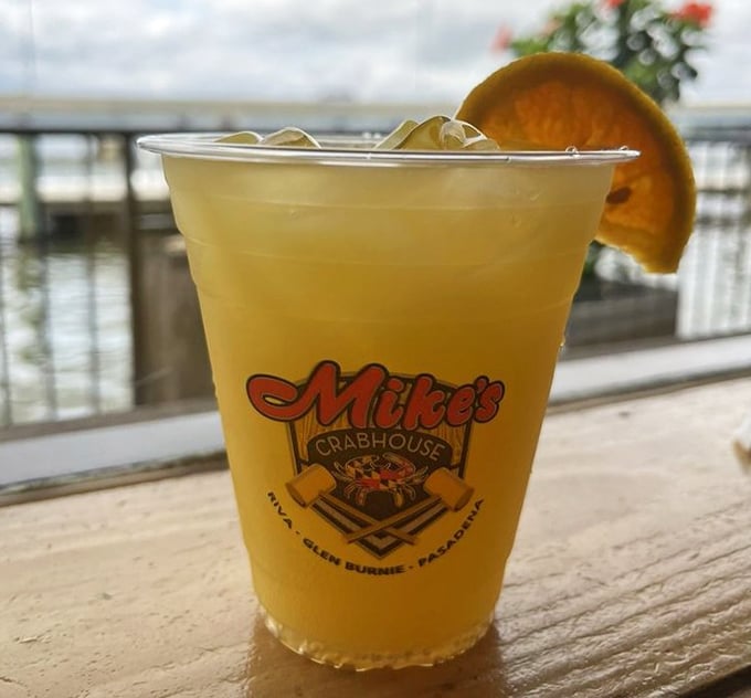 The Orange Crush&mdash;Maryland's unofficial summer cocktail. Fresh-squeezed orange juice and vodka with a view? That's vacation in a cup.