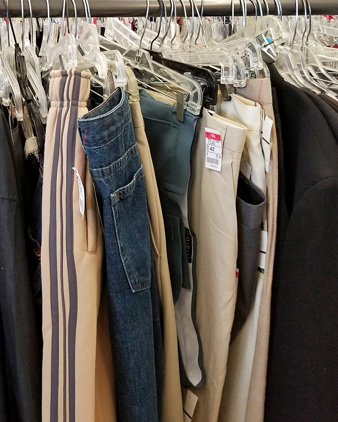 Denim, khaki, and everything in between&mdash;pants with previous lives waiting for new adventures. That perfect pair is hiding somewhere in this lineup.