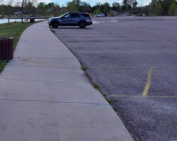 The parking lot – where adventures begin and air-conditioned cars reluctantly wait while their humans experience actual weather.