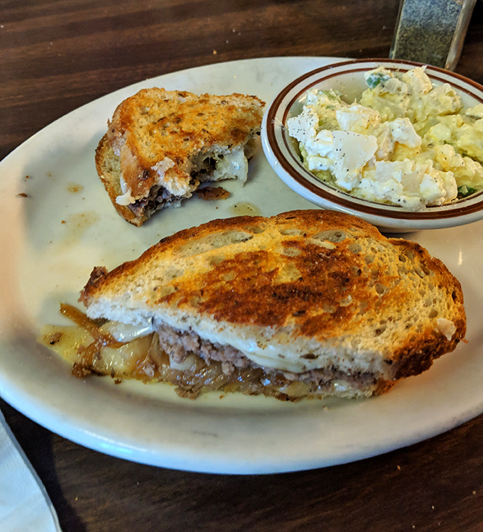 The patty melt &ndash; that perfect marriage of beef, melted cheese, and grilled onions &ndash; where bread achieves its highest purpose as a delivery system for deliciousness.