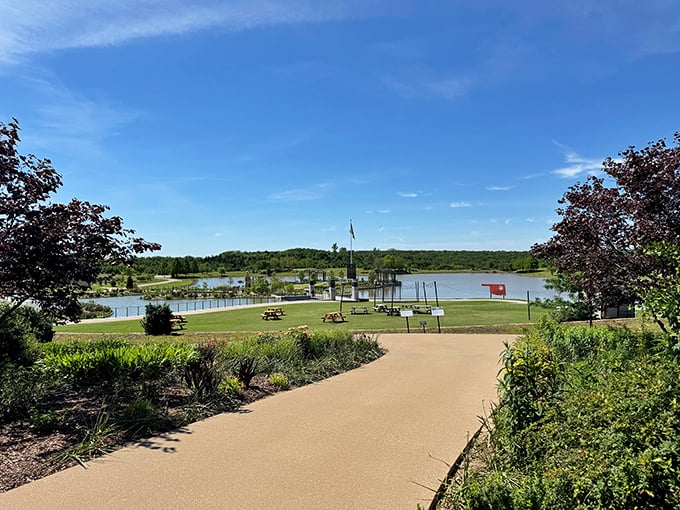 The garden's lakeside area offers peaceful vistas and picnic spots where you can contemplate life or just contemplate your sandwich.