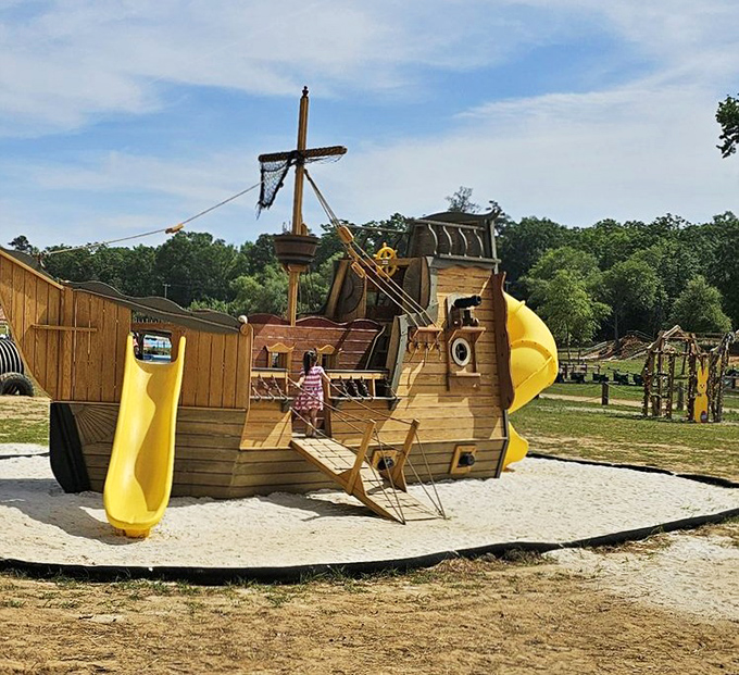 Land-locked pirate adventures await the youngest visitors. Who knew strawberry picking and swashbuckling went so well together?