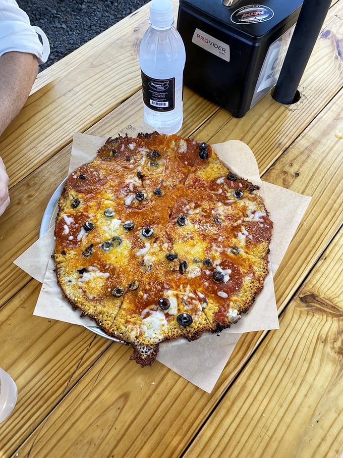 The fried cheese pizza isn't just a meal&mdash;it's a crispy, cheesy revelation that makes you question why all pizzas aren't made this way.