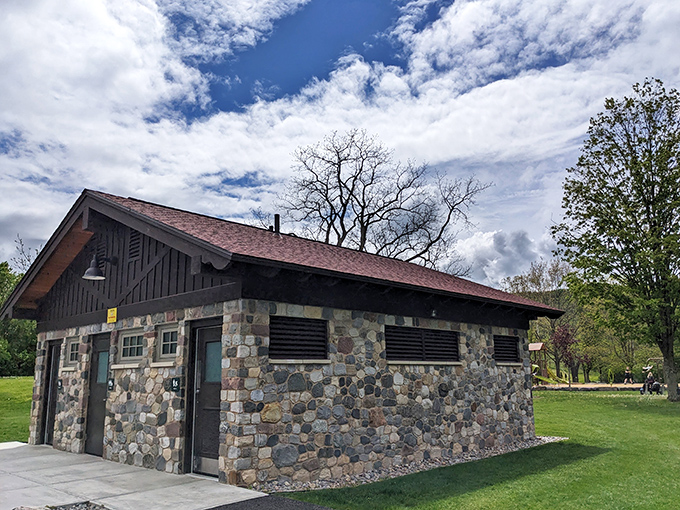 Rustic stone facilities that look like they were built by woodland elves&mdash;practical magic that complements rather than competes with nature.