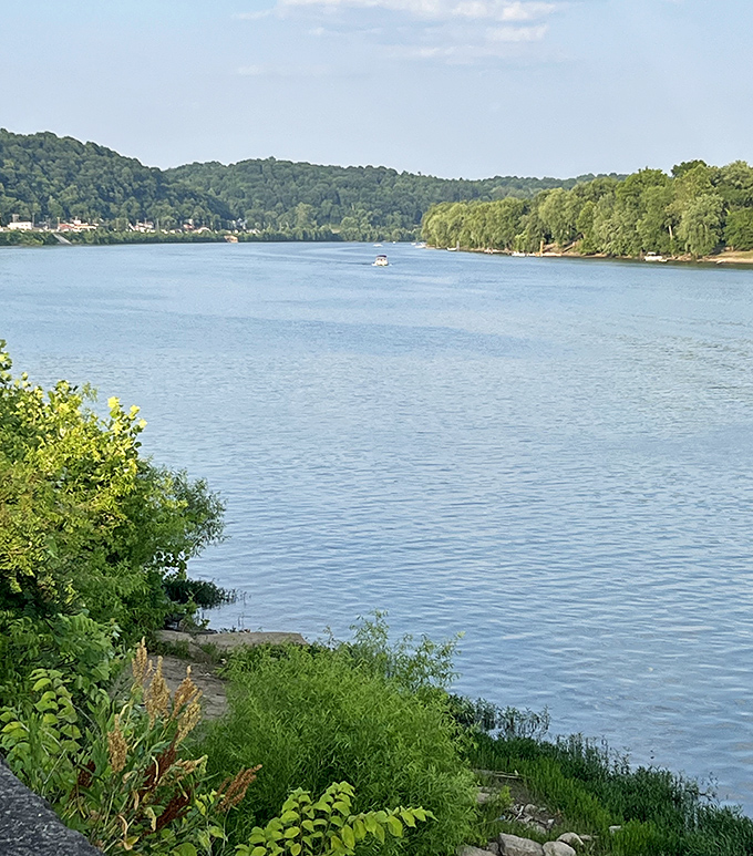 The Ohio River doesn't just flow by Pomeroy&mdash;it delivers a daily dose of serenity that elsewhere would cost you a spa membership.