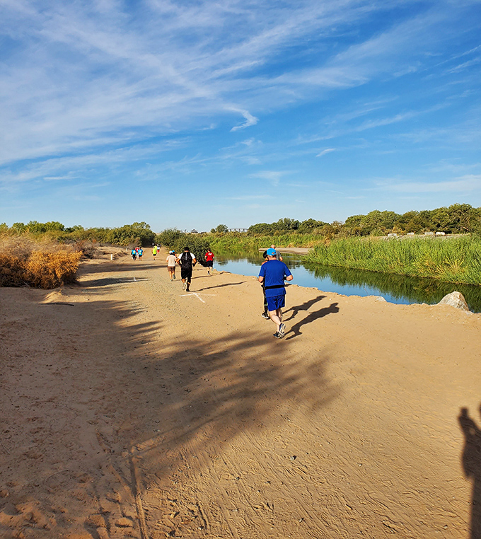 Riverside trails offer the perfect morning workout spot. Get your steps in before the desert turns the temperature dial to "convection oven."