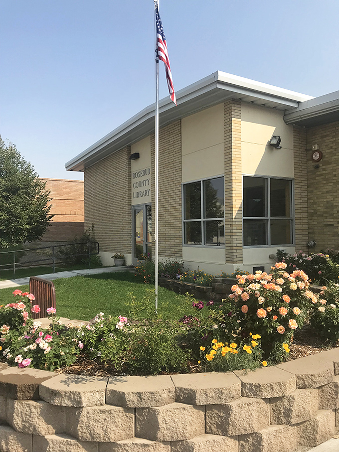 Rosebud County Library, where roses actually bloom outside. Books and flowers&mdash;two of life's simplest but most profound pleasures.