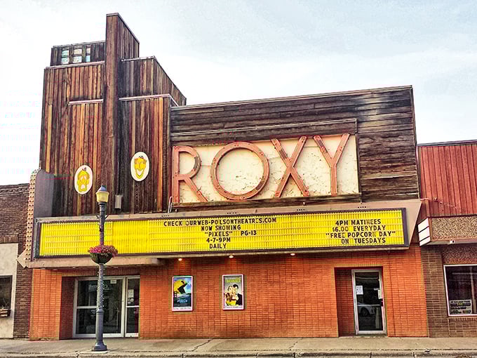 The Roxy Theatre's vintage marquee promises more than just movies; it offers a communal experience increasingly rare in our Netflix-and-isolate world.