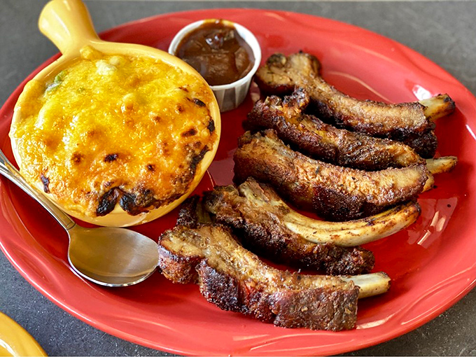 Who says breakfast can't include ribs? Not Snow City. This savory-sweet combo would make even Ron Swanson weep with carnivorous joy.