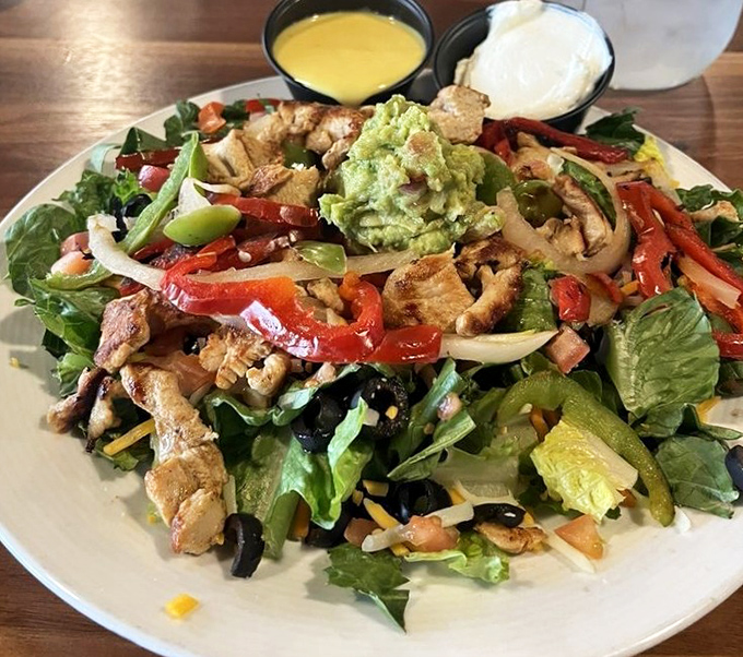 This isn't just a salad—it's what happens when vegetables decide to throw the party of the year, with avocado as the guest of honor.