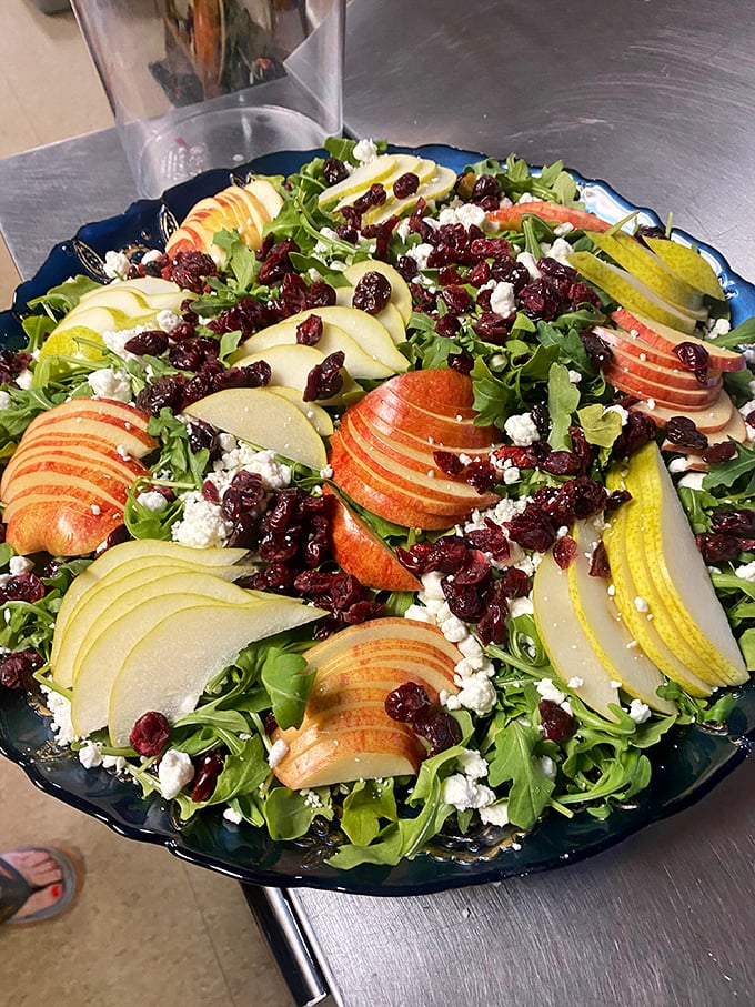 A salad at a barbecue joint? When it looks this fresh and vibrant, even the most dedicated carnivore might consider a brief vegetable vacation.