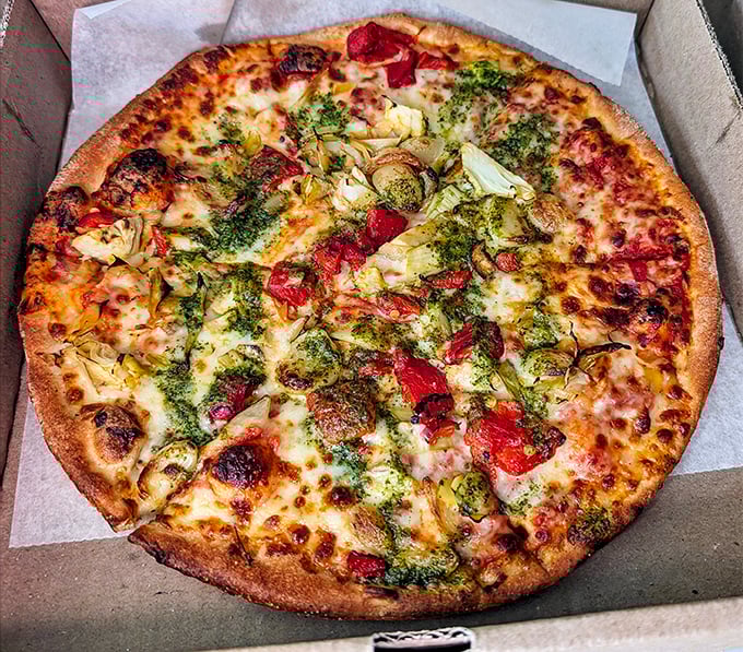 A vegetable-forward pizza that proves eating your greens can be indulgent when they're nestled on perfect dough with melty cheese.