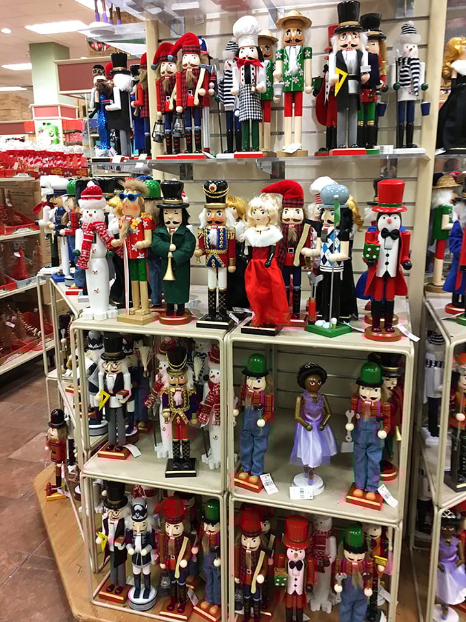 An army of nutcrackers standing at attention, ready to march straight into your holiday decor collection at prices worth celebrating.