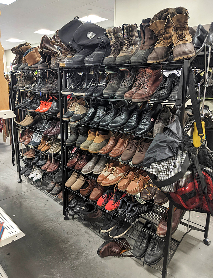 Boot heaven! From rugged work boots to sleek dress shoes, this footwear collection could outfit a small army of fashionable Vermonters.