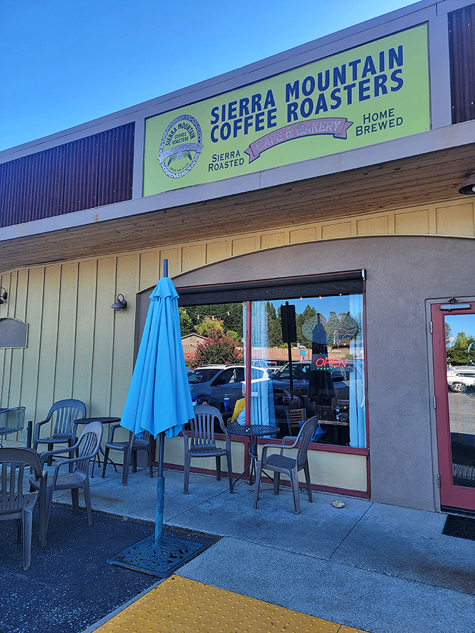 Sierra Mountain Coffee Roasters offers that perfect outdoor table where your morning cup becomes an excuse to people-watch until noon.