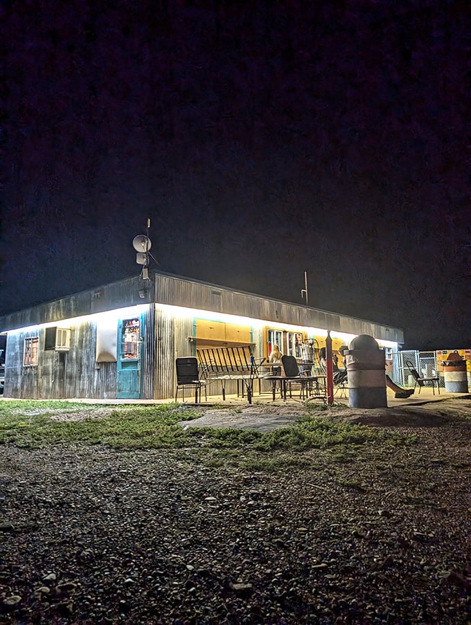 Picnic tables outside the concession stand offer the perfect spot to enjoy your snacks before showtime or during intermission.