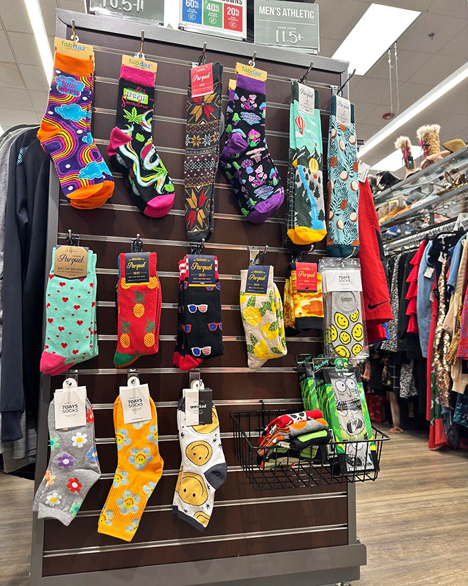 Sock game strong! These aren't your basic white tubes&mdash;they're personality statements for your feet, featuring everything from pineapples to psychedelic swirls.