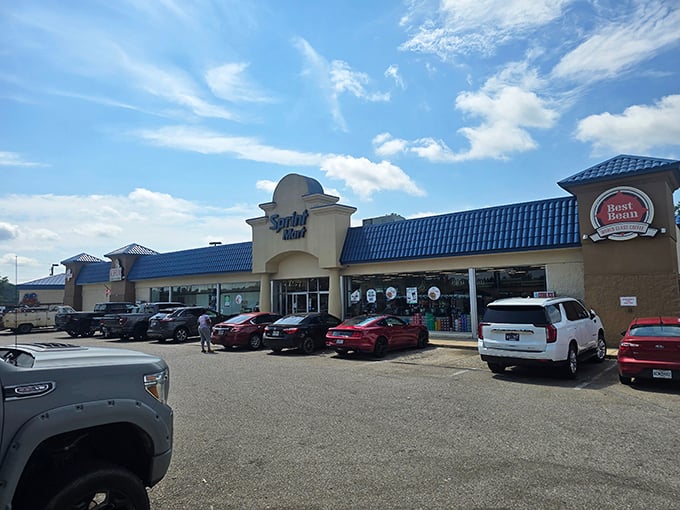 Even the convenience stores in Corinth have character &ndash; where else can you grab snacks beneath a royal blue crown?