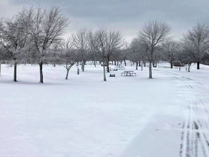 Winter transforms the park into a Currier & Ives painting, minus the horse-drawn sleigh but twice as peaceful.