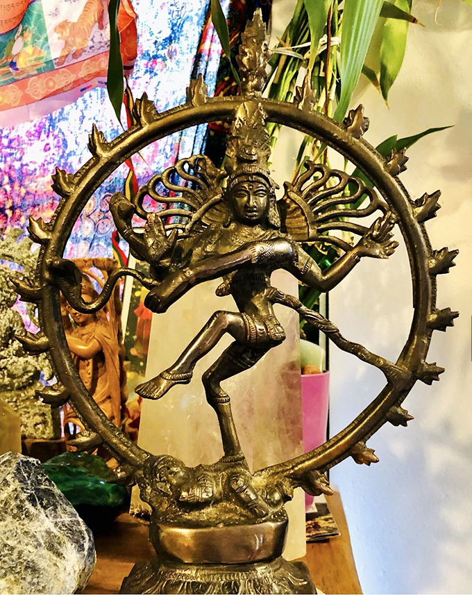 Not your average lawn ornament! This intricate Nataraja statue represents cosmic dance and divine energy&mdash;slightly more meaningful than that garden gnome you've been eyeing.