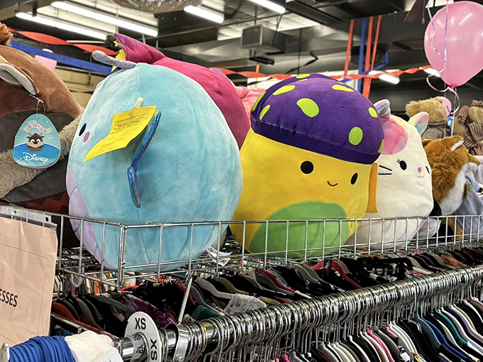 Stuffed animal heaven! These cuddly creatures are ready for their second act in a child's imagination&mdash;no adoption fees required.