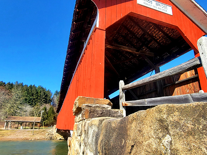 Sunlight plays peekaboo with the bridge's angles, creating a geometry lesson that even math-haters can appreciate.