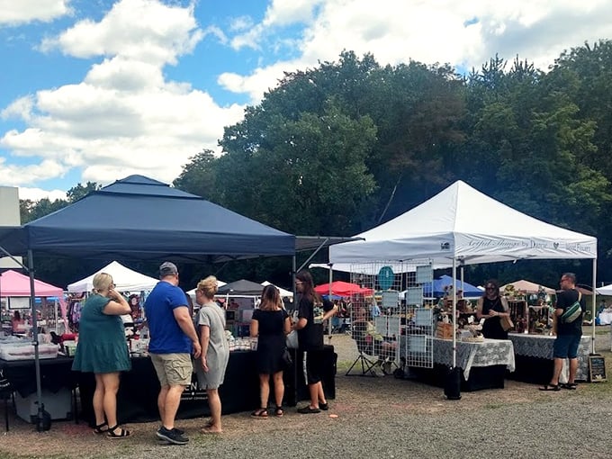 Weekend swap meets transform the drive-in grounds into a treasure hunter's paradise&mdash;one person's vintage is another's must-have.