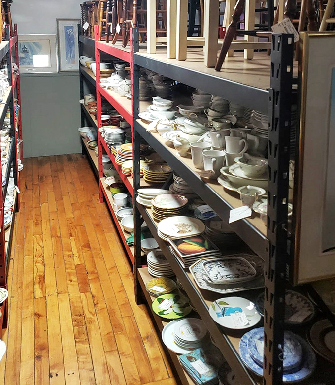 The dishware aisle &ndash; where your grandmother's china pattern is probably hiding, ready to trigger both nostalgia and an impromptu purchase.