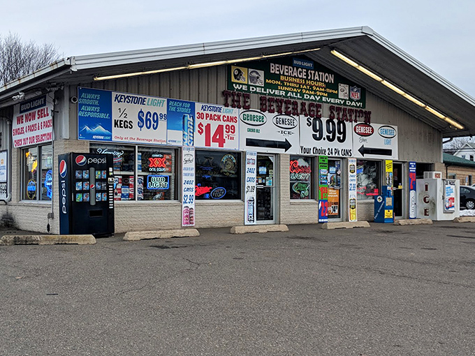 Even the beverage stores in Bloomsburg advertise prices that might make city dwellers consider packing up and moving tomorrow.