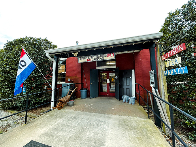 The Madison Flea Market doesn't just sell things—it sells stories. That weathered red brick has witnessed generations of treasure hunters.