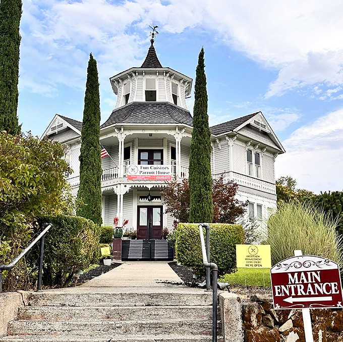 The Parrott House's Victorian splendor transports visitors to another era, where architectural details whisper stories of Oregon's past.