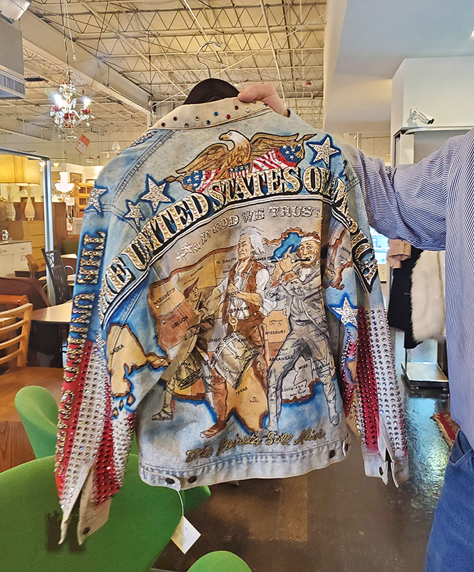 Not just a jacket—a wearable piece of Americana that makes denim look like it's running for president.