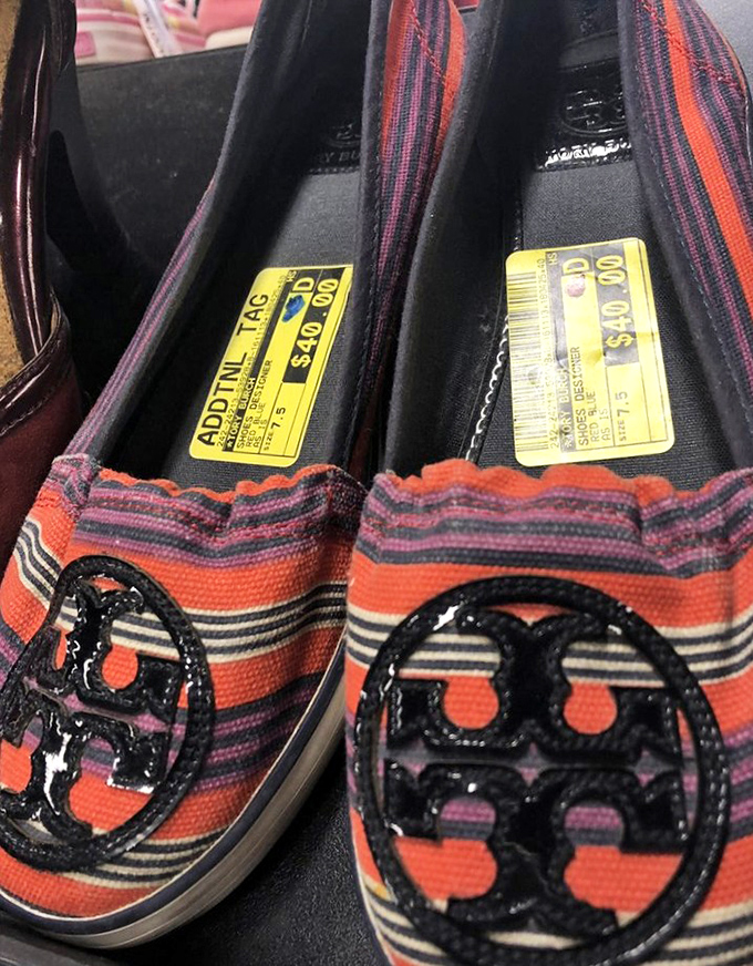 Those Tory Burch flats you've been eyeing forever, finally within reach and practically begging to come home with you today.
