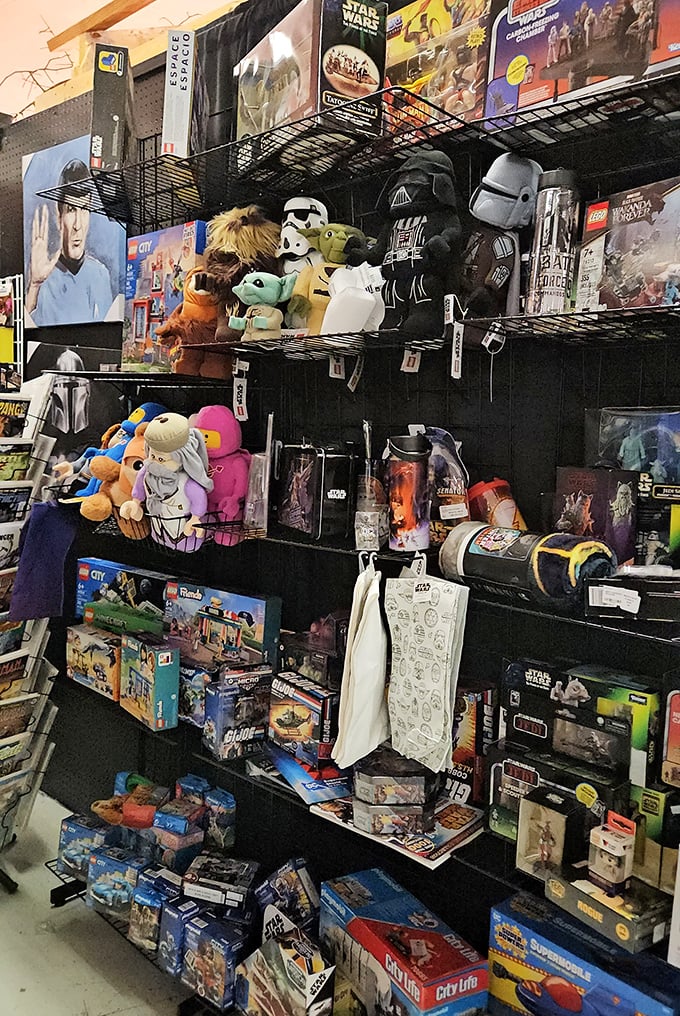 Star Wars meets childhood memories in this collector's paradise – where toys aren't just plastic but portals to Saturday mornings past.