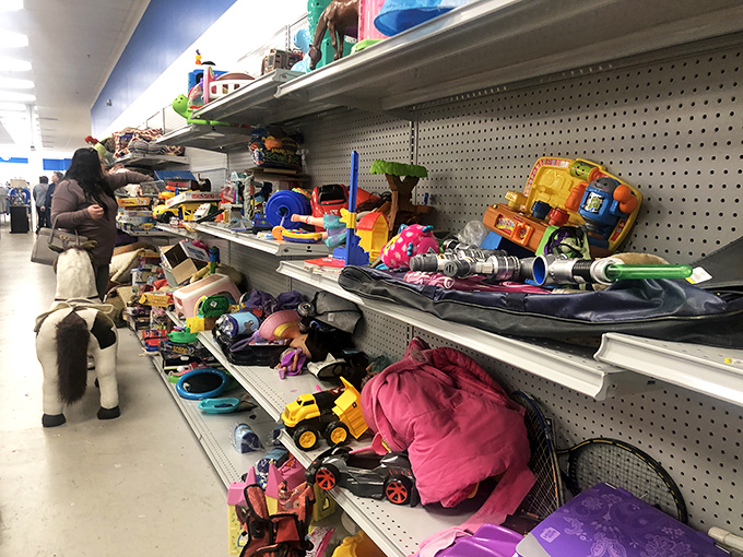 Toy archaeology at its finest&mdash;dig through the layers to find that plastic dinosaur or doll house furniture you never knew you needed.