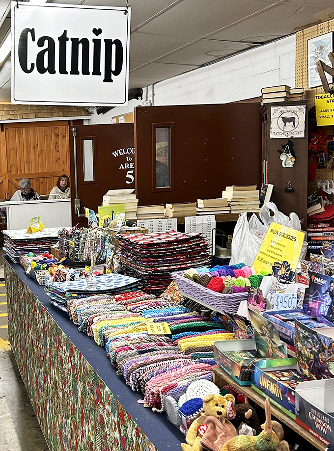 Catnip central, where feline fanatics find everything needed to maintain their status as devoted cat servants.