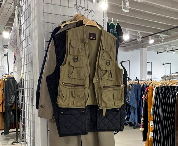 That utility vest collection could outfit an entire fishing expedition or make you the coolest person at farmers market.