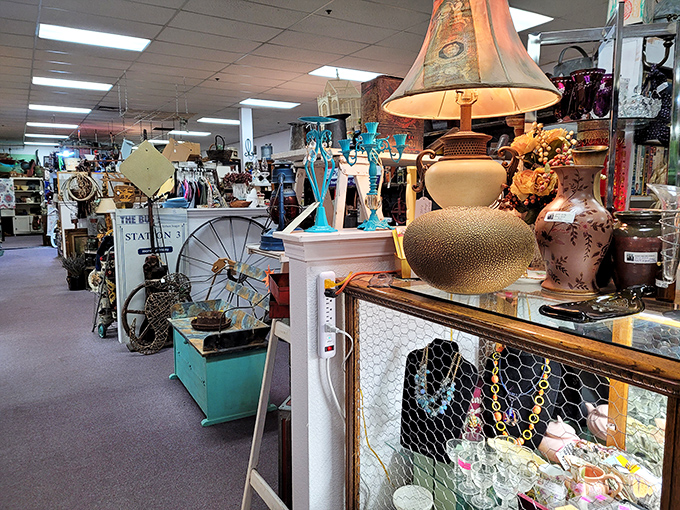 Lamps that could illuminate a 1950s detective novel, vases that once held anniversary roses, and enough glassware to host a Gatsby-worthy soir&eacute;e.
