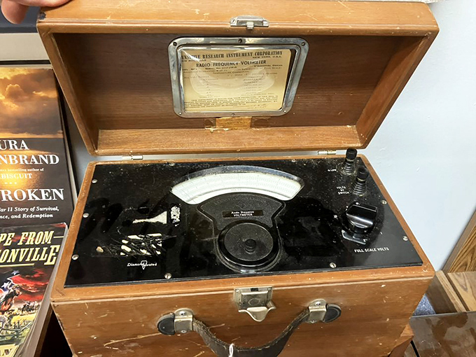 Not just a vintage meter, but a beautiful wooden testament to when scientific instruments were crafted with the soul of furniture.