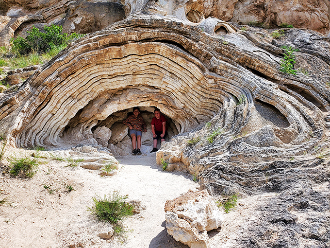 Nature's architecture at its finest. This mineral cave formation looks like it was designed by Antoni Gaud&iacute; after a particularly vivid dream.