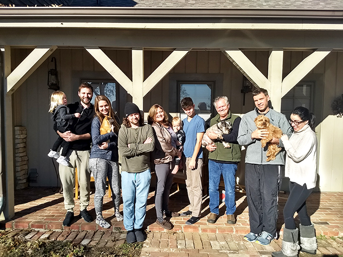 Castle life isn't complete without furry companions! These visitors and their pets seem right at home in this most unexpected Illinois getaway.