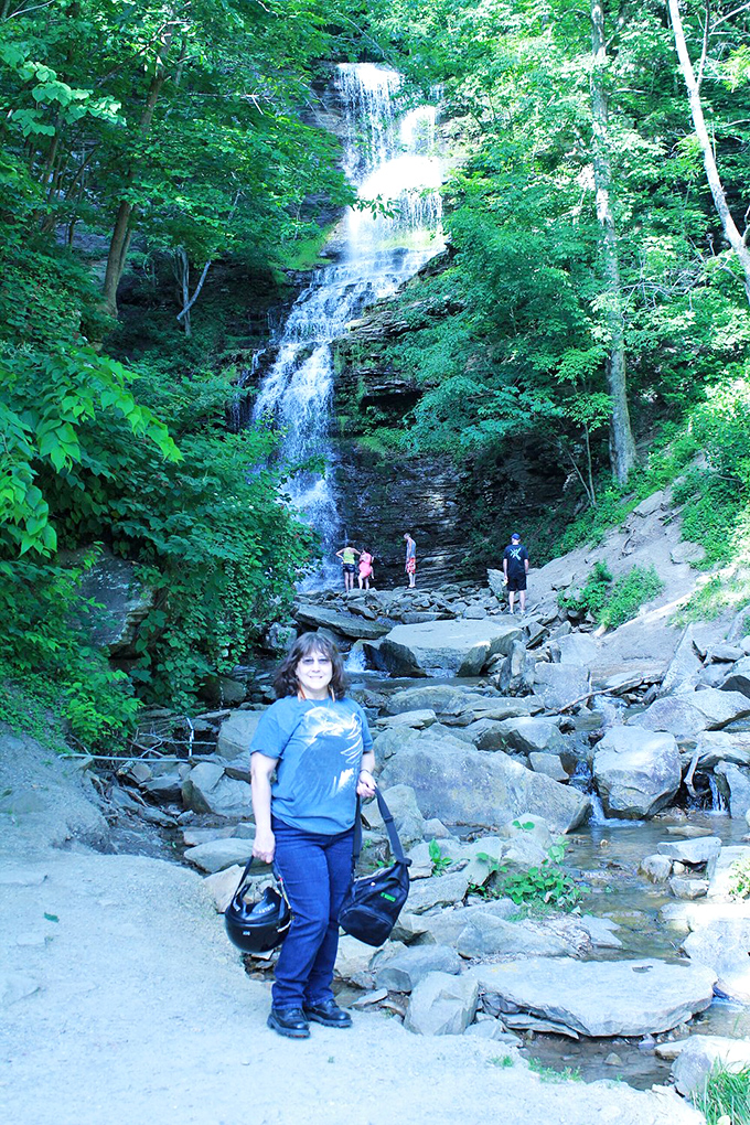 The perfect backdrop for family photos or contemplating life's big questions. Either way, the waterfall doesn't judge.